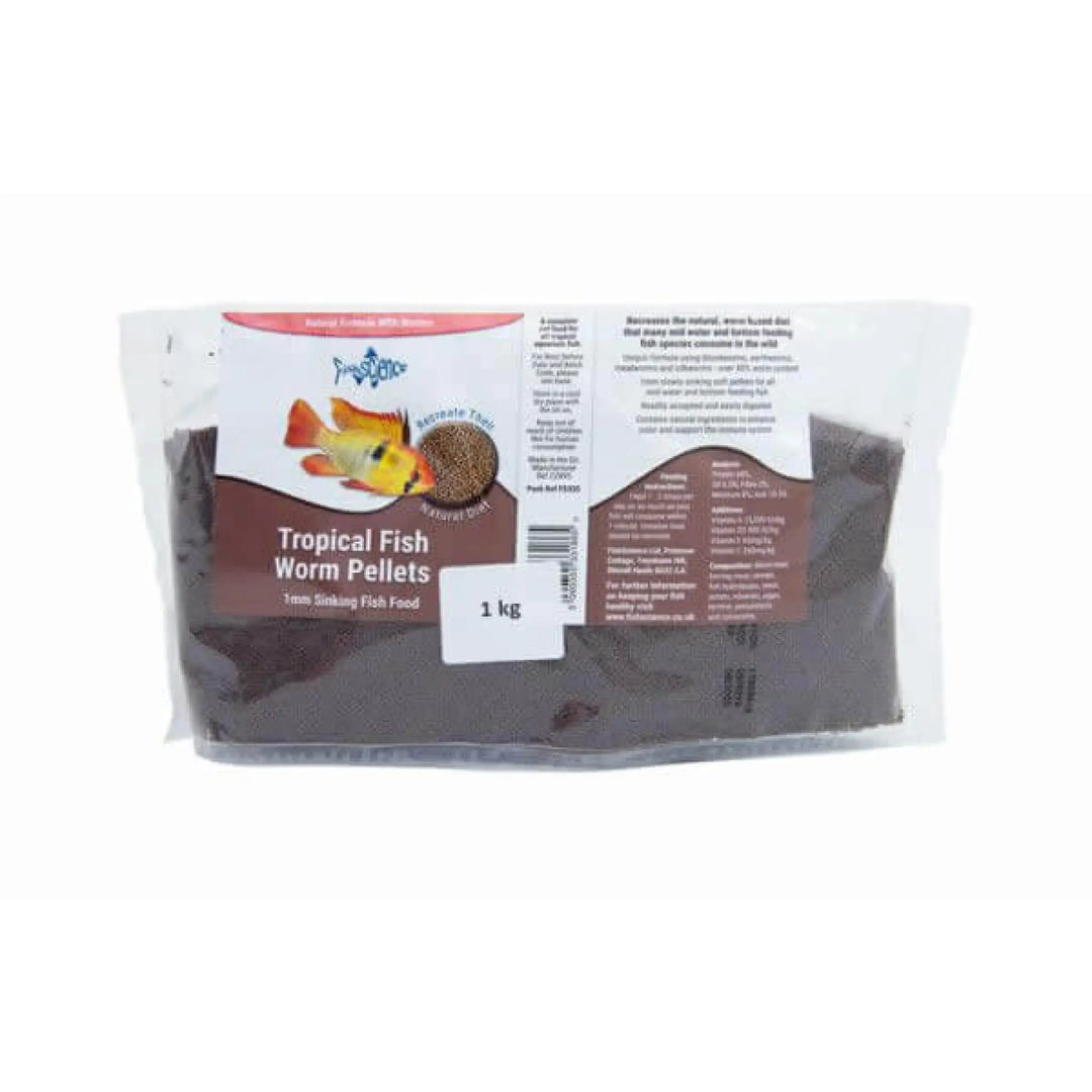Buy FishScience Worm Pellets Online at £4.29